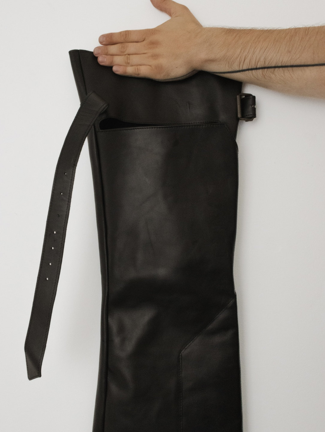 Cropped Leather Socks - Etsy