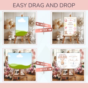 Canva Baby Shower Sign Mockups – Etsy Listing Images (digital Download ...