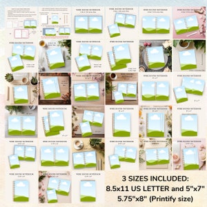 Canva Editable Wire Bound Notebook Mockups: Etsy Listing Templates (8 ...