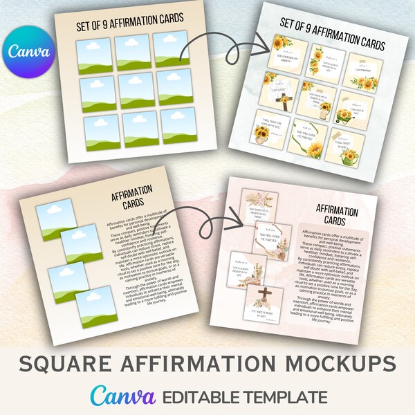 Affirmation Mockup - Etsy