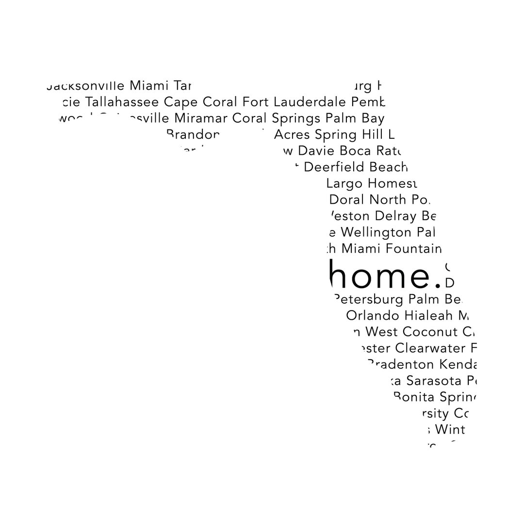 Florida Svg, Florida Cities, Florida Art, USA Svg, Cricut Svg ...