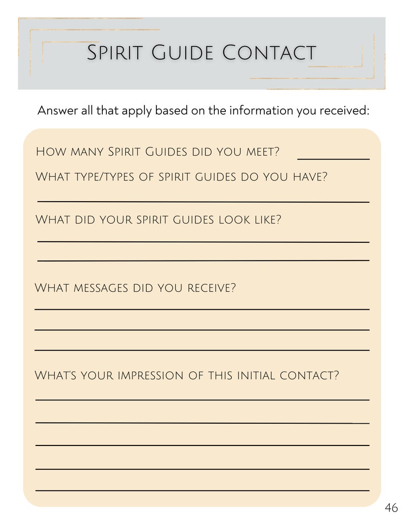 Connect to Your Spirit Guides - Etsy