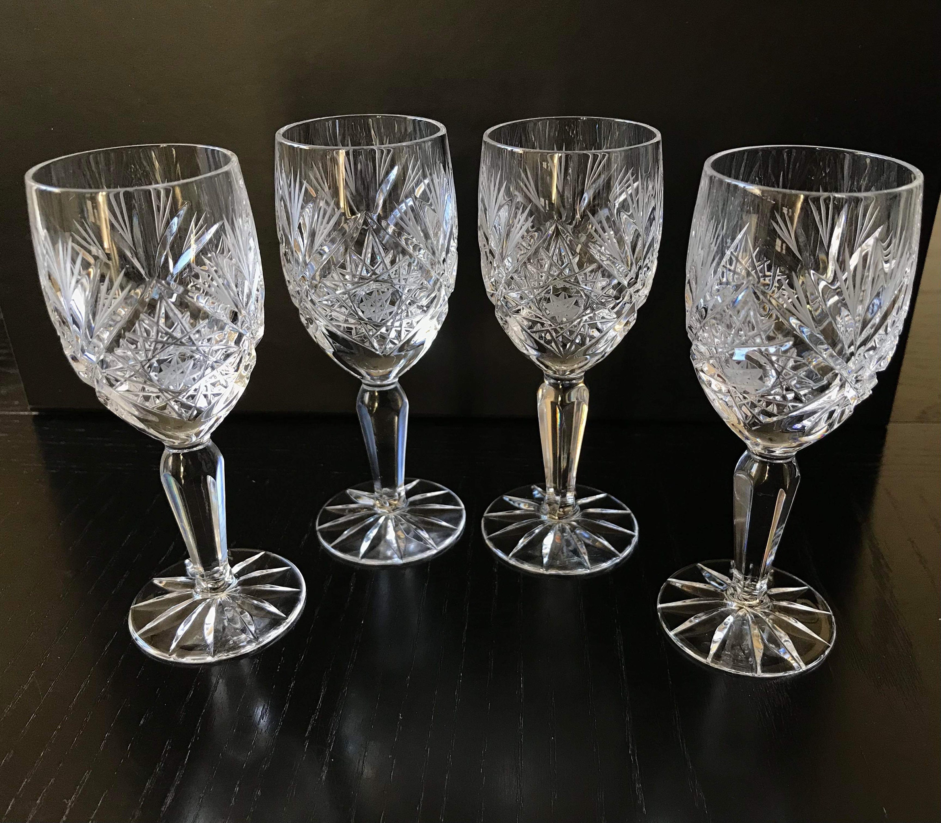 Set of 4 Edinburgh Crystal “ Royal” Pattern Liqueur Glasses - Etsy