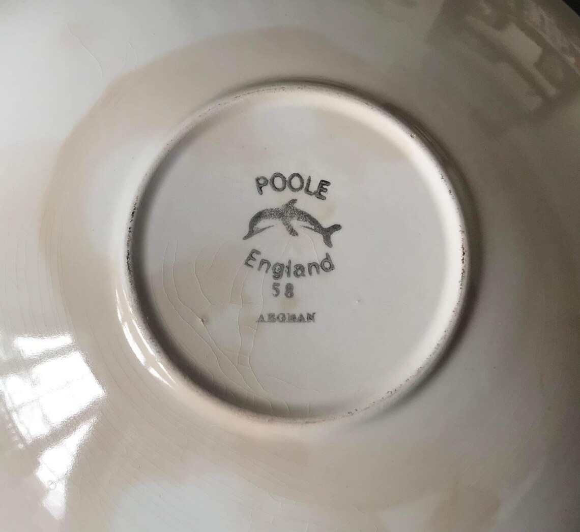 Poole Pottery aegean Bowl Style No 58. Dia 34 Cm - Etsy