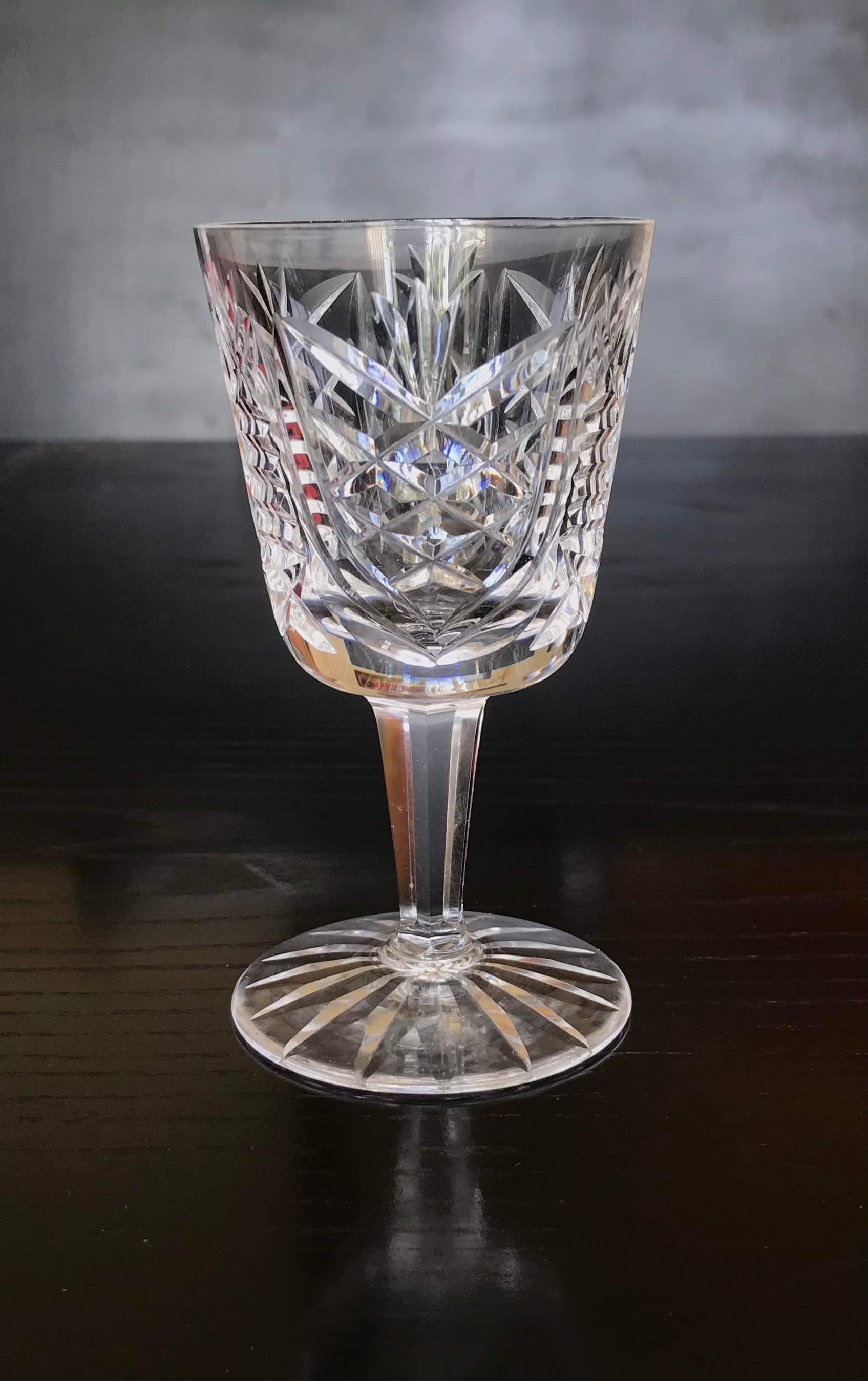 Waterford “clare”cut Crystal Port Glass - Etsy