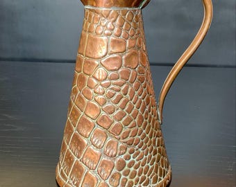 Antique Arts and Crafts Copper ‘lizard Skin’ Hot Water Jug by Joseph ...