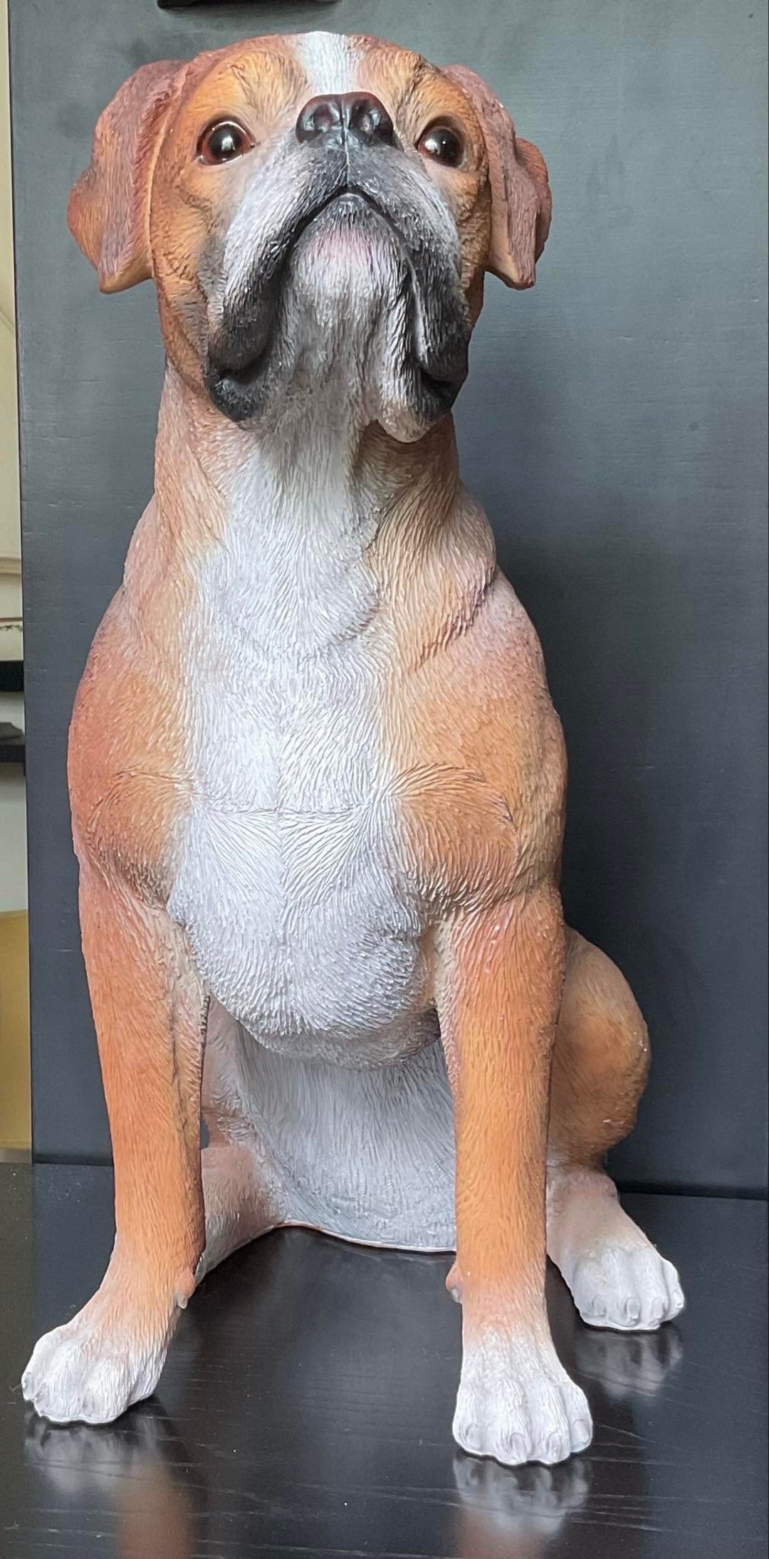 Boxer Dog Statuette in Resin - Etsy