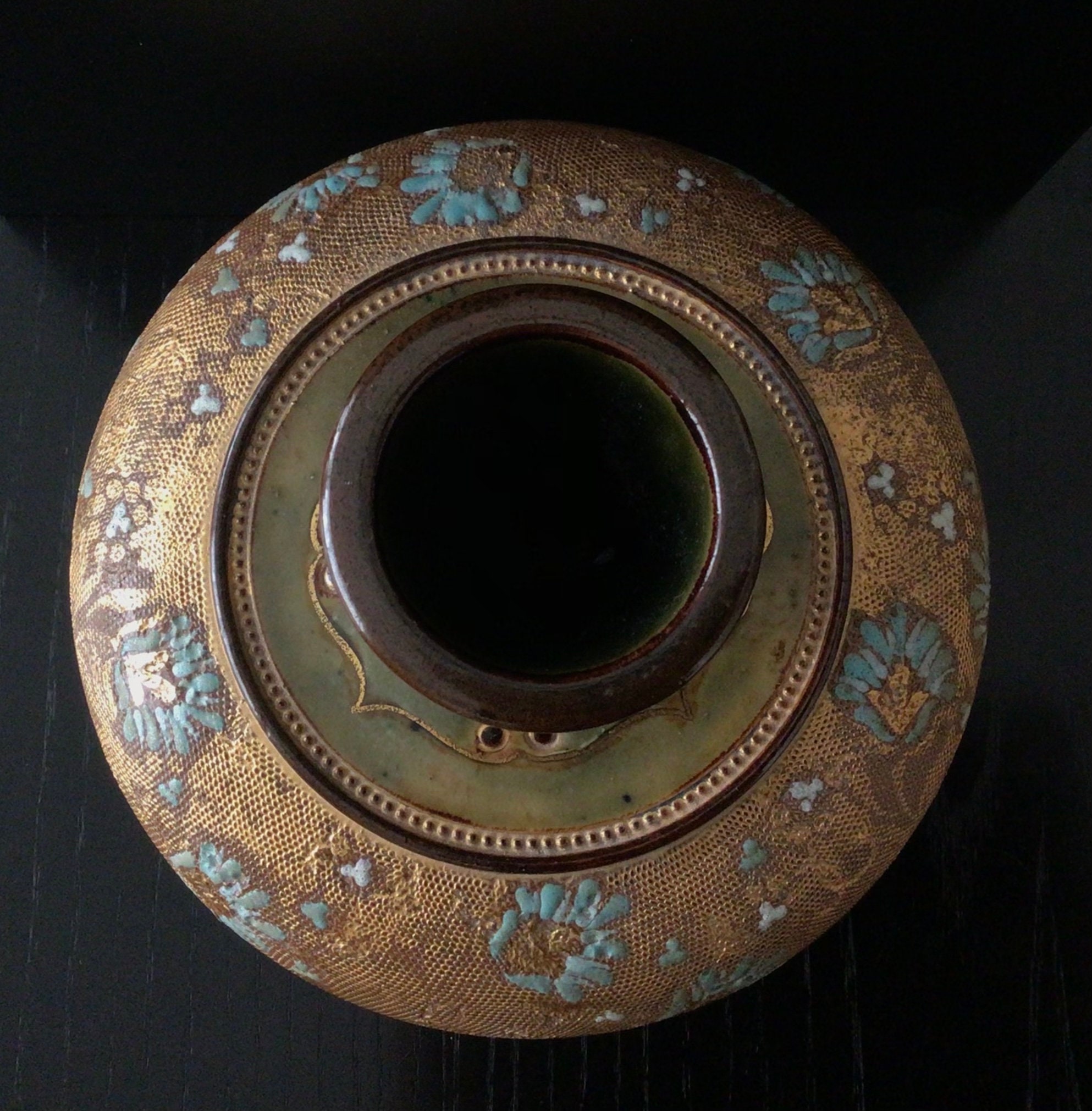 Vintage Doulton Slater Patent Stoneware Hand Painted Vase - Etsy