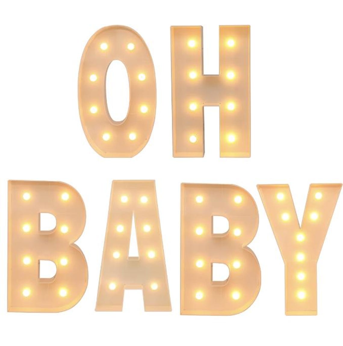 Large Light-up Letter Prop: 60" DIY Alphabet for Celebrations - Etsy