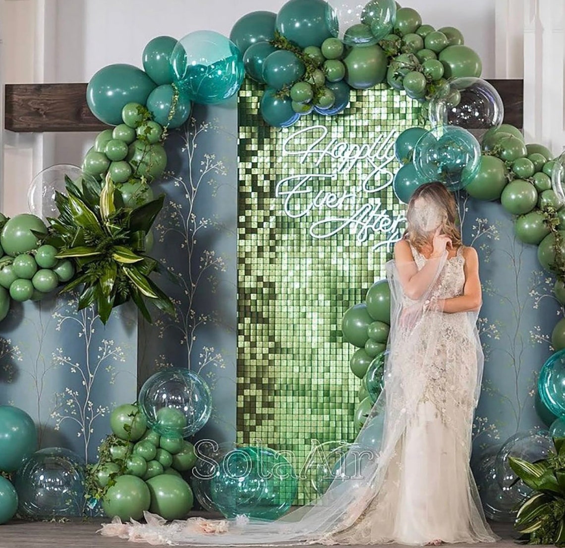 145pcs Emerald Green and Army/forest Green Party Balloon Arch Garland ...