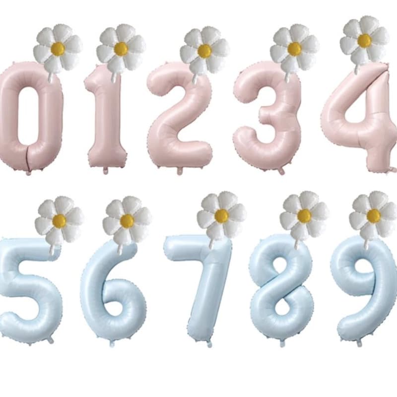 Number Balloons - Etsy