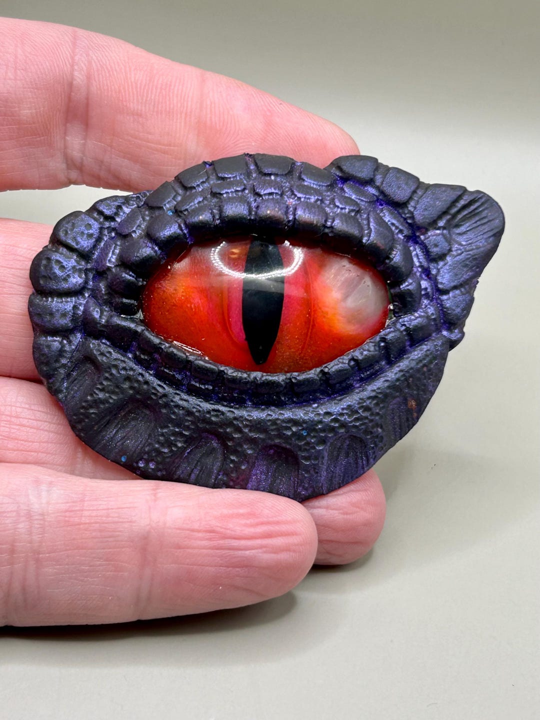 Hand-sculpted Fantasy Water Dragon Eye With Magnet - Etsy