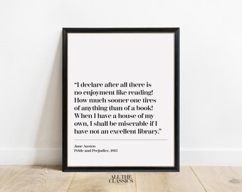 Book Quote Art Print Printable Wall Art Minimalist - Etsy