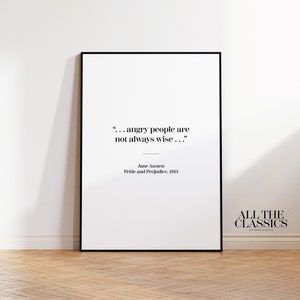 Book Quote Art Print | Printable Wall Art | Minimalist Literary Print ...