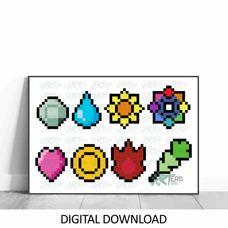 8bit Pixel Art | Retro Video Game | Game Characters Illustration ...