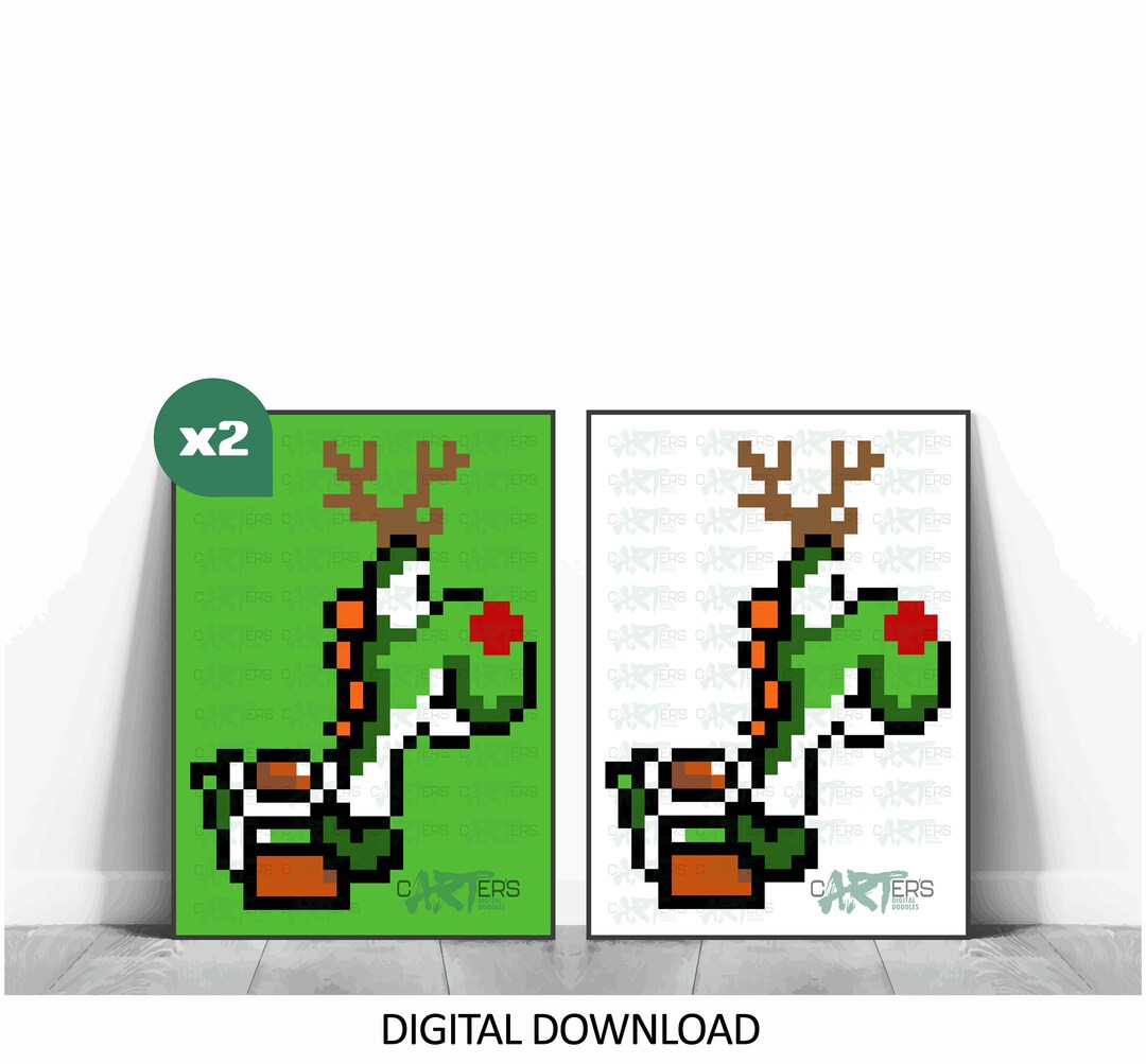 8bit Pixel Art | Retro Video Game | Christmas Present | Gamer Gift ...