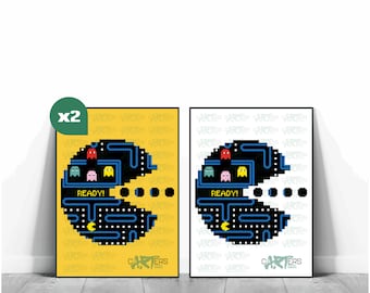 8bit Pixel Art | Retro Video Game | Arcade Machine | Gamer Gift ...