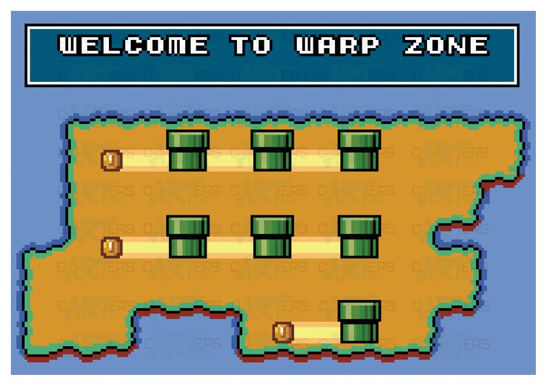 8bit Pixel Art Retro Video Game Map of the World Gamer - Etsy Australia