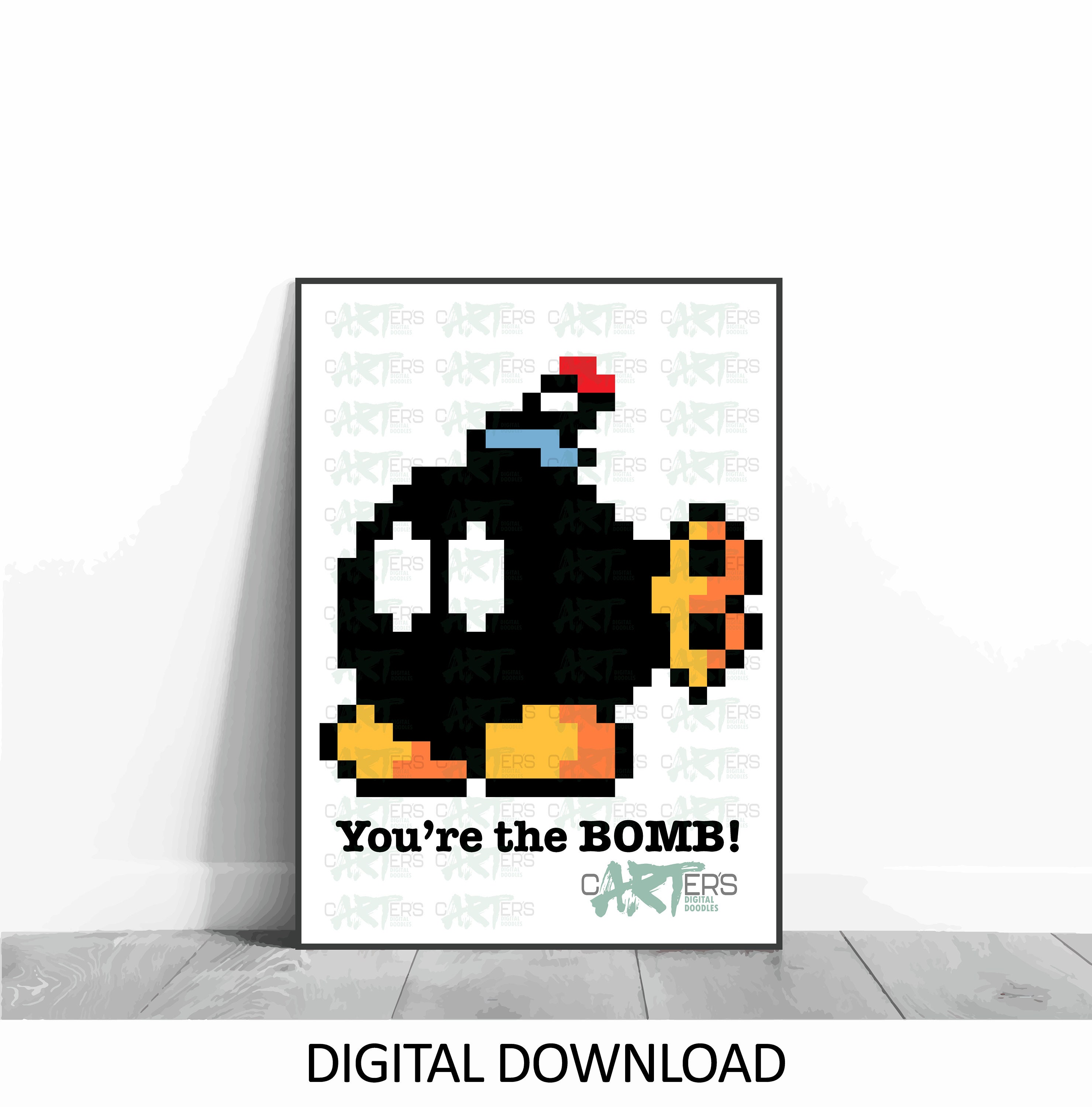 8bit Pixel Art | Retro Video Game | Valentines Day Illustration | Gamer ...