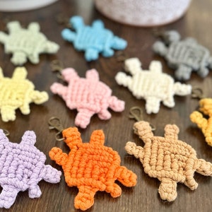 Choose 3 Tropical Macrame Turtle Keychains, Colorful Sea Turtle ...