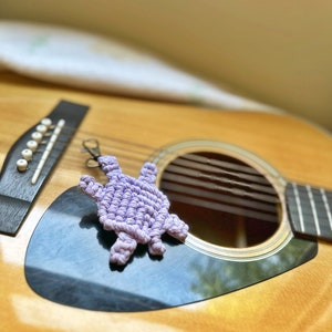Purple Macrame Turtle Keychain, Sea Turtle Keychain, Macrame Tortoise ...
