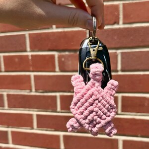 Tropical Macrame Turtle Keychain Collection, Colorful Sea Turtle ...