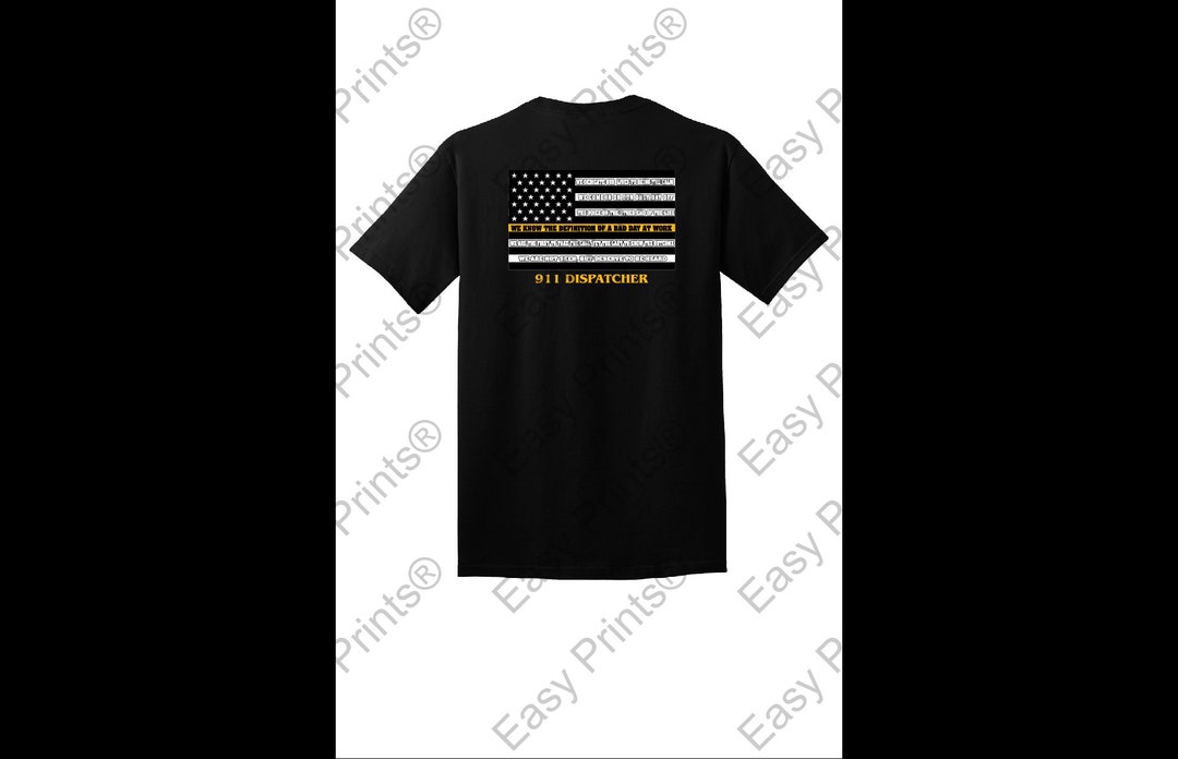 911, Dispatcher, Thin Gold Line - Etsy