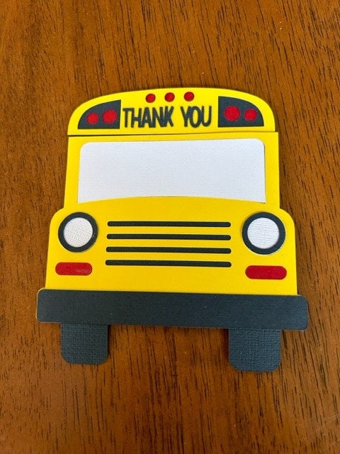 School Bus Gift Card Holder - Etsy