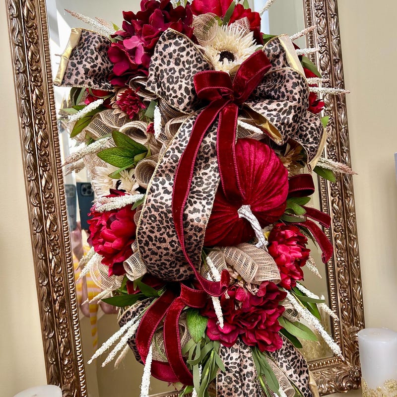 Leopard Print Wreath - Etsy