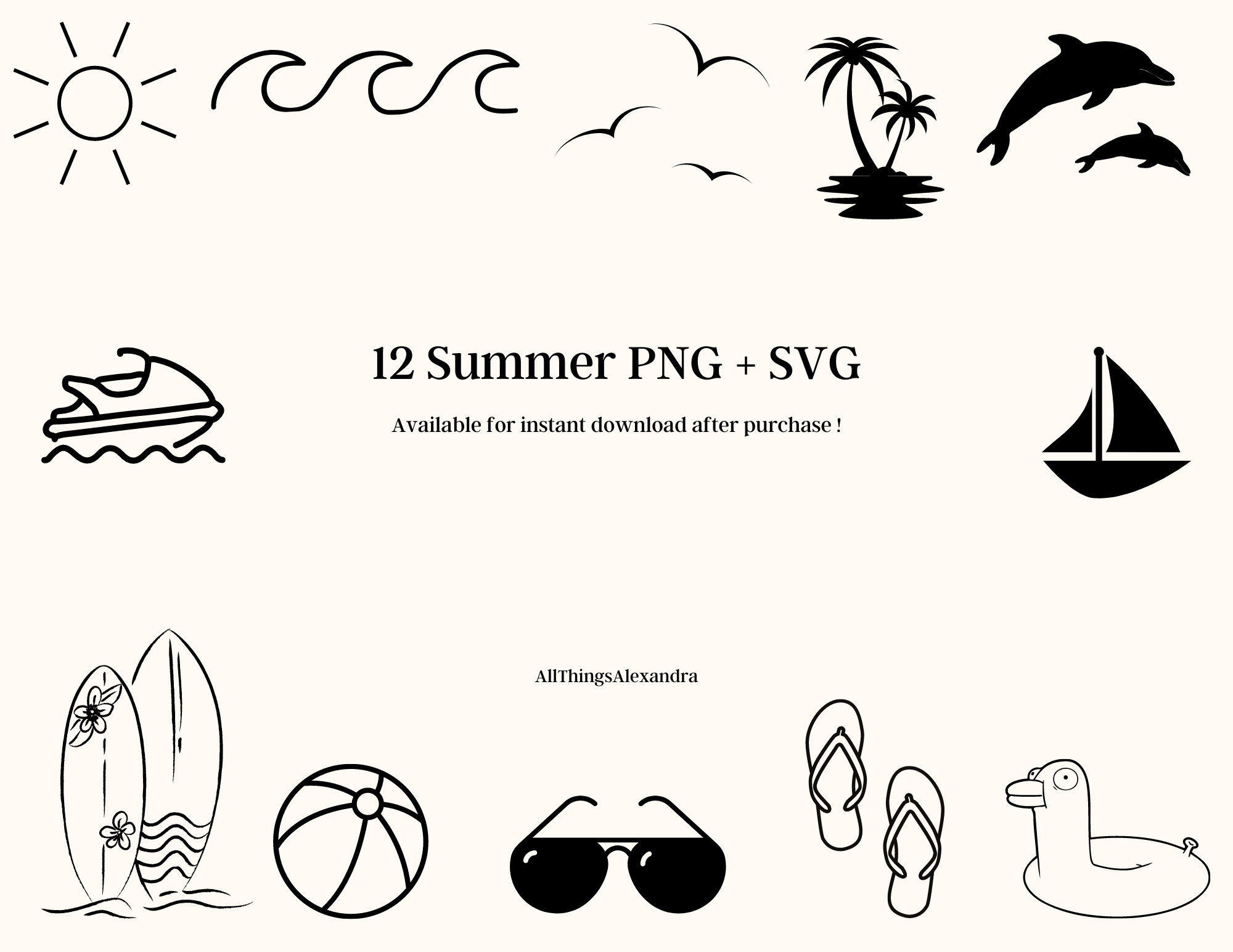 Summer SVG PNG - Etsy