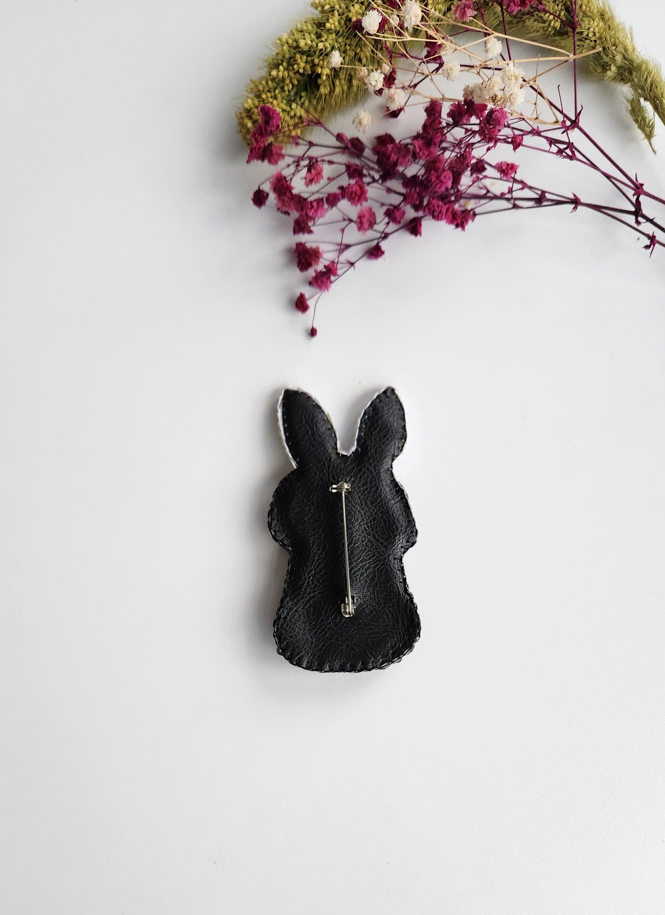 Rabbit Brooch - Etsy
