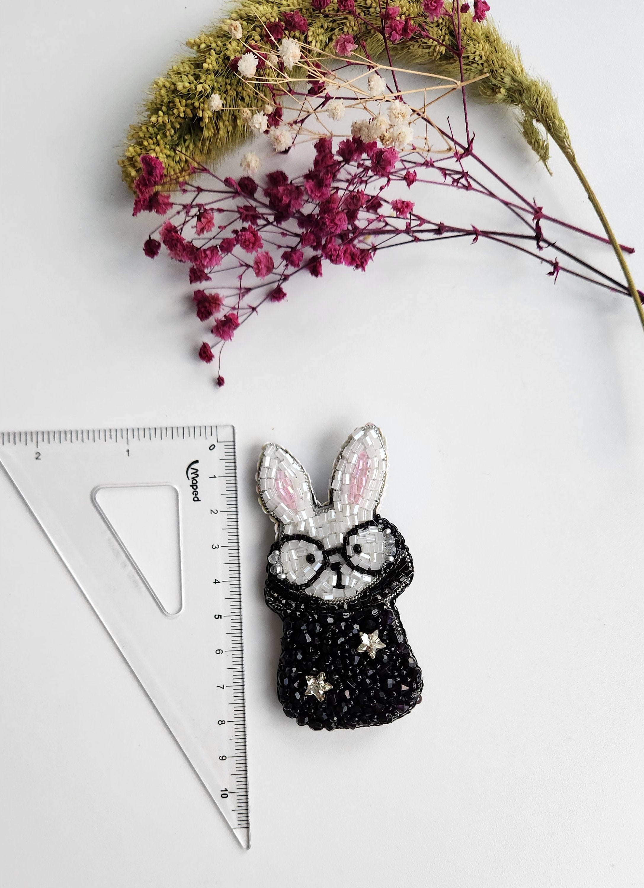 Rabbit Brooch - Etsy