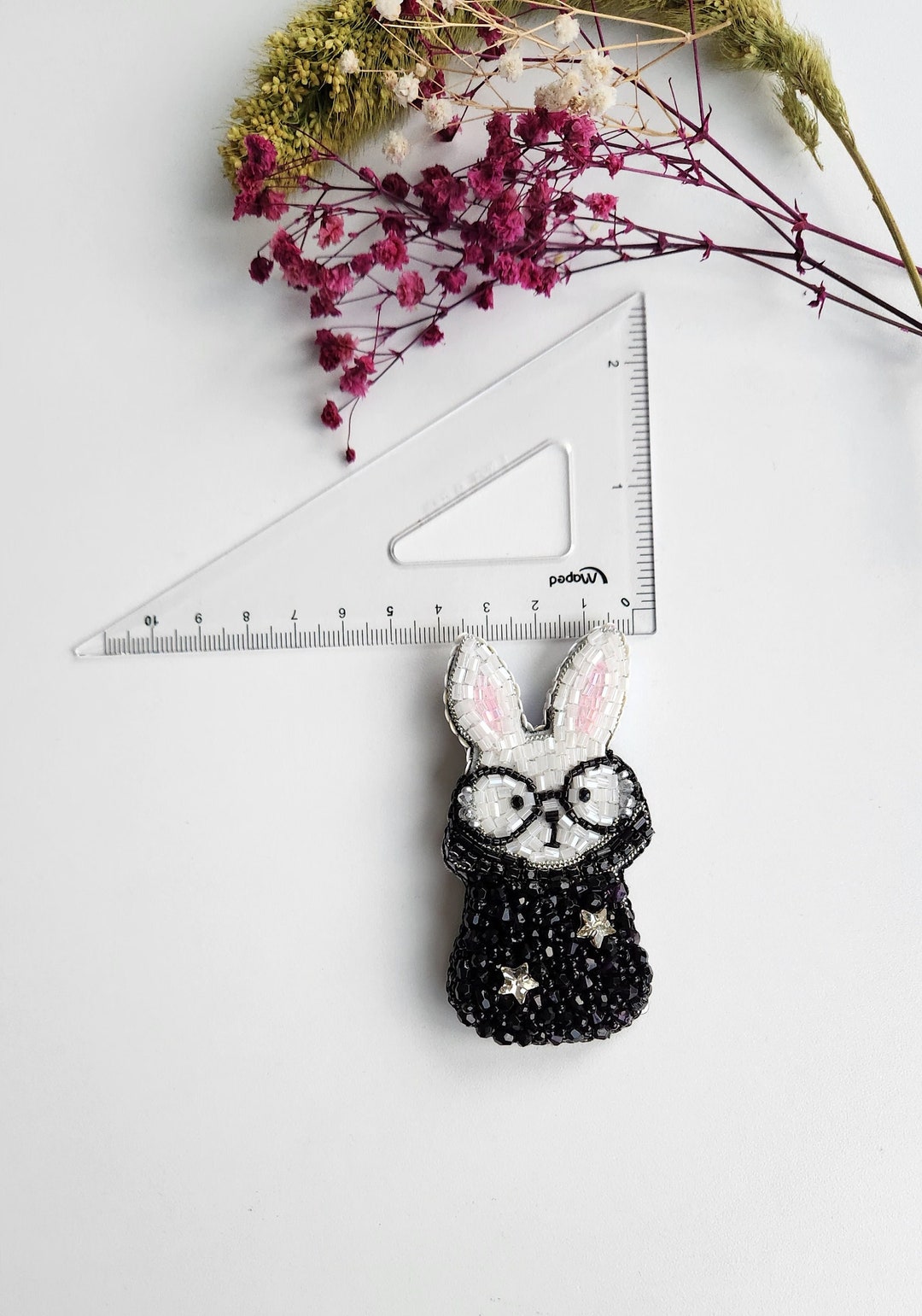 Rabbit Brooch - Etsy
