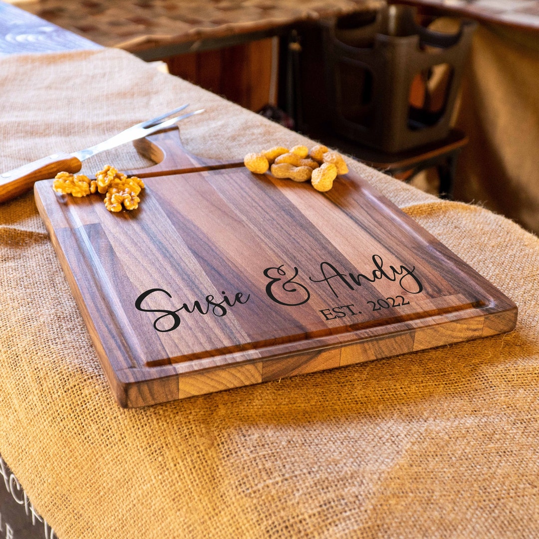 Personalized Wedding Cutting Board, Couple Cutting Board, Custom ...