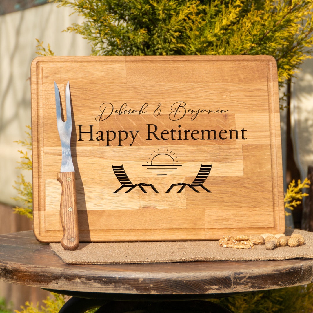 Custom Cheese Board, Retirement Gift Idea, Bread Board, Oak Cutting ...