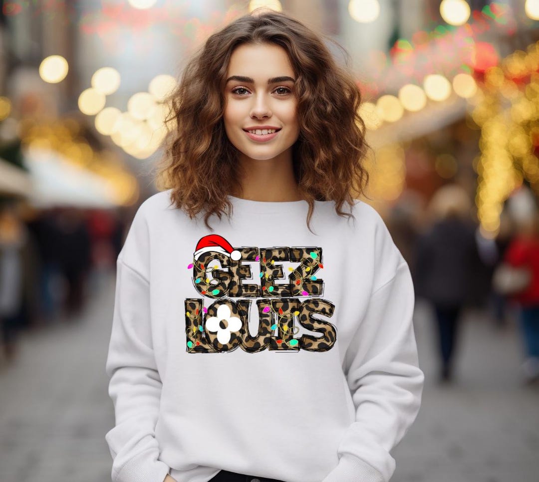 Geez Louis Christmas, Christmas Sweatshirt, Vintage Christmas, Retro - Etsy
