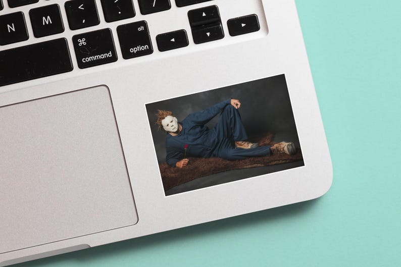 Michael Myers Photograph Sticker | Halloween Humor | Spooky Season ...