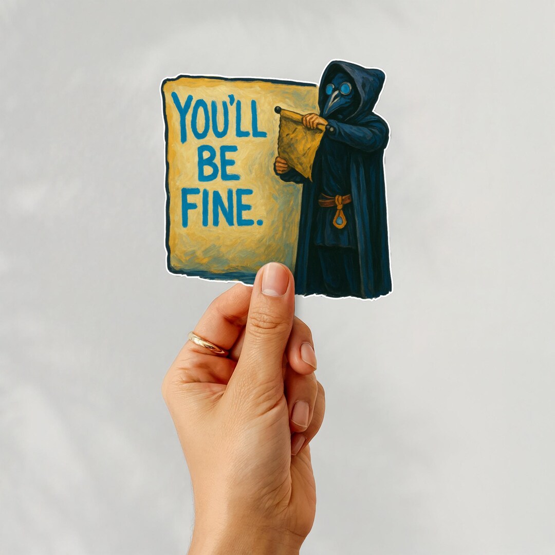 Plague Doctor Sticker | Spooky Season Sticker | Halloween Sticker ...