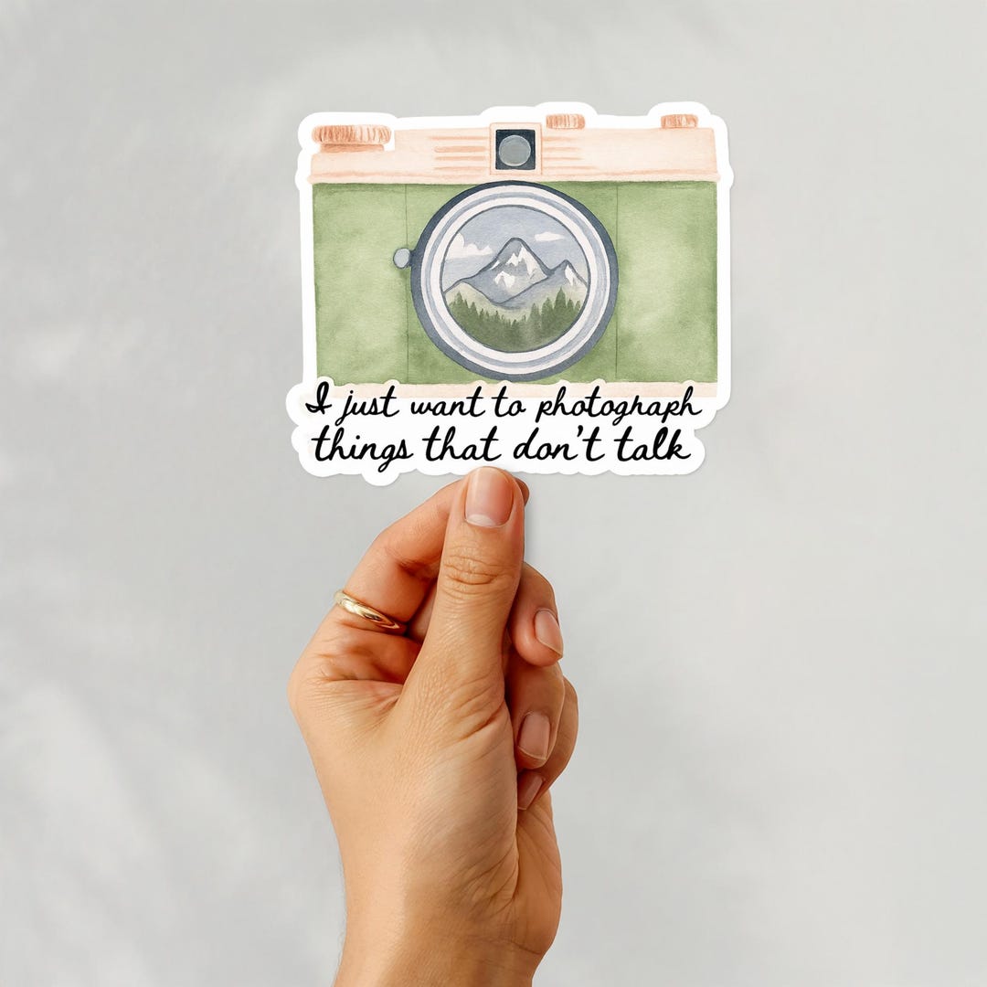 Funny Camera Sticker | Gift for Photographers | Photography Humor - Etsy
