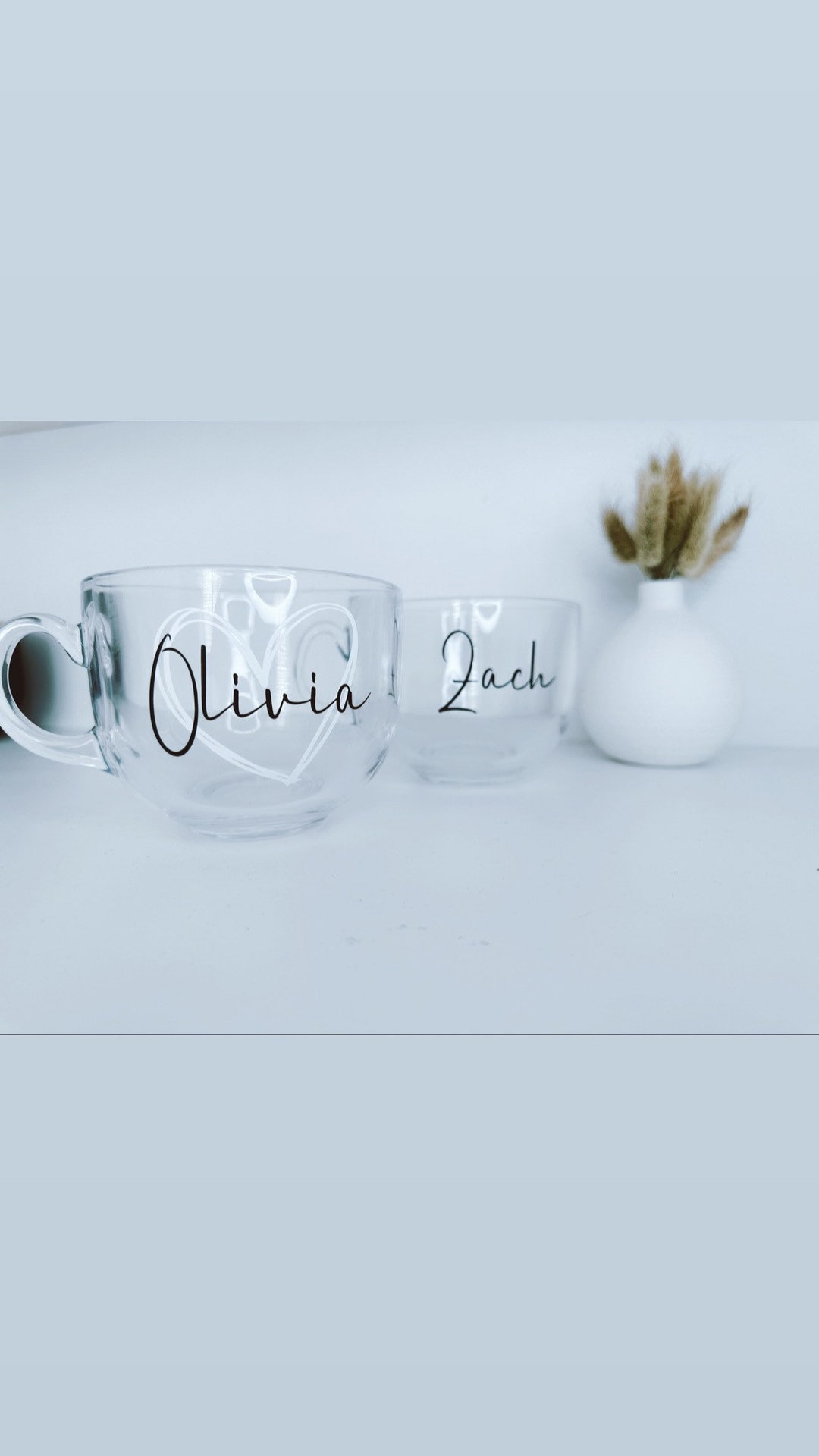Personalised Glass Coffee Mug, Tea Mug, Office, Mothers Day, Fathers ...