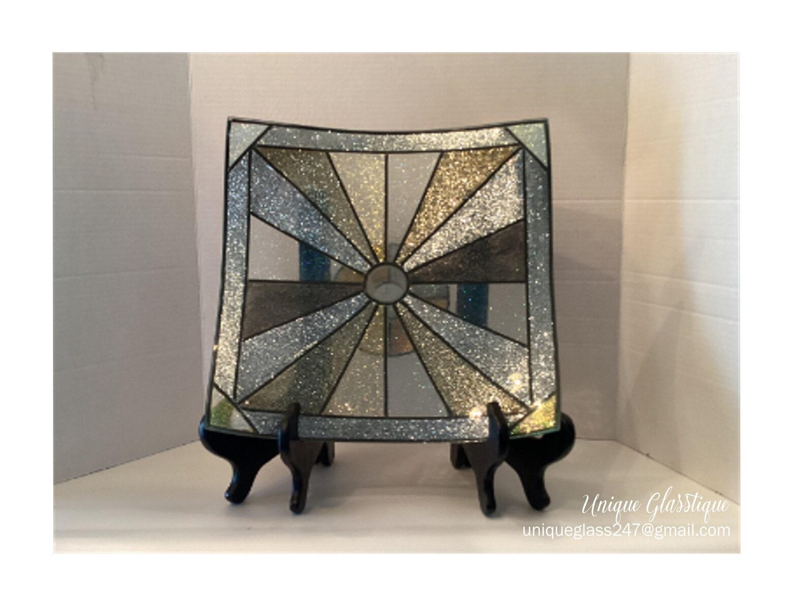 Hand Painted Faux Stained Glass, Unique Decorative Glass, Beautiful and ...