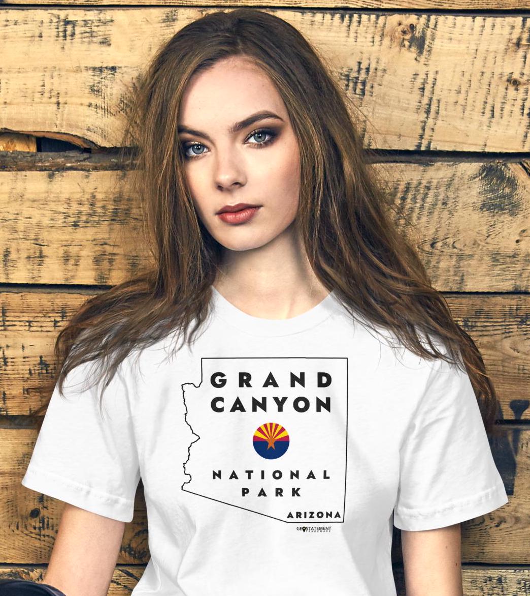Arizona Grand Canyon National Park Unisex T-shirt | Arizona State Flag ...