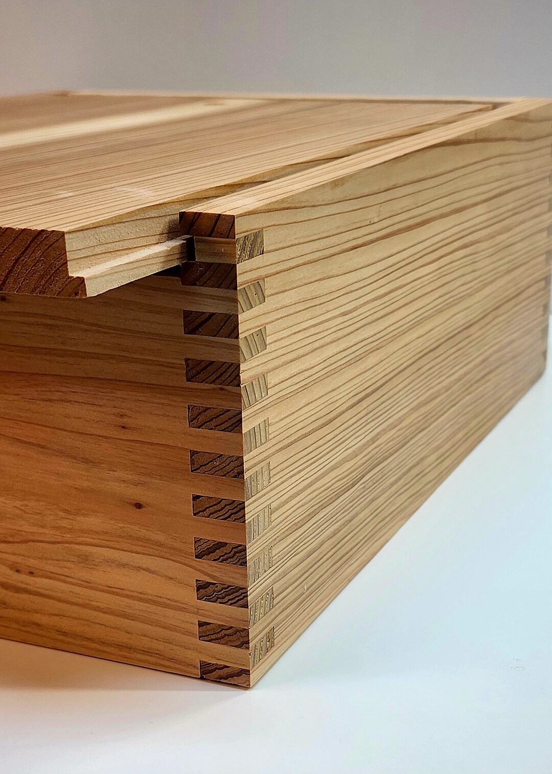 Square Storage Box Cedar With Sliding Lid Handcrafted Storage With ...