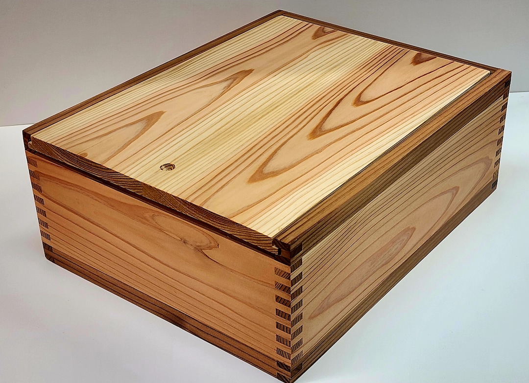 Large 14"l X 5"h Cedar Box W/sliding Lid. Use for Storage or Gift Box ...