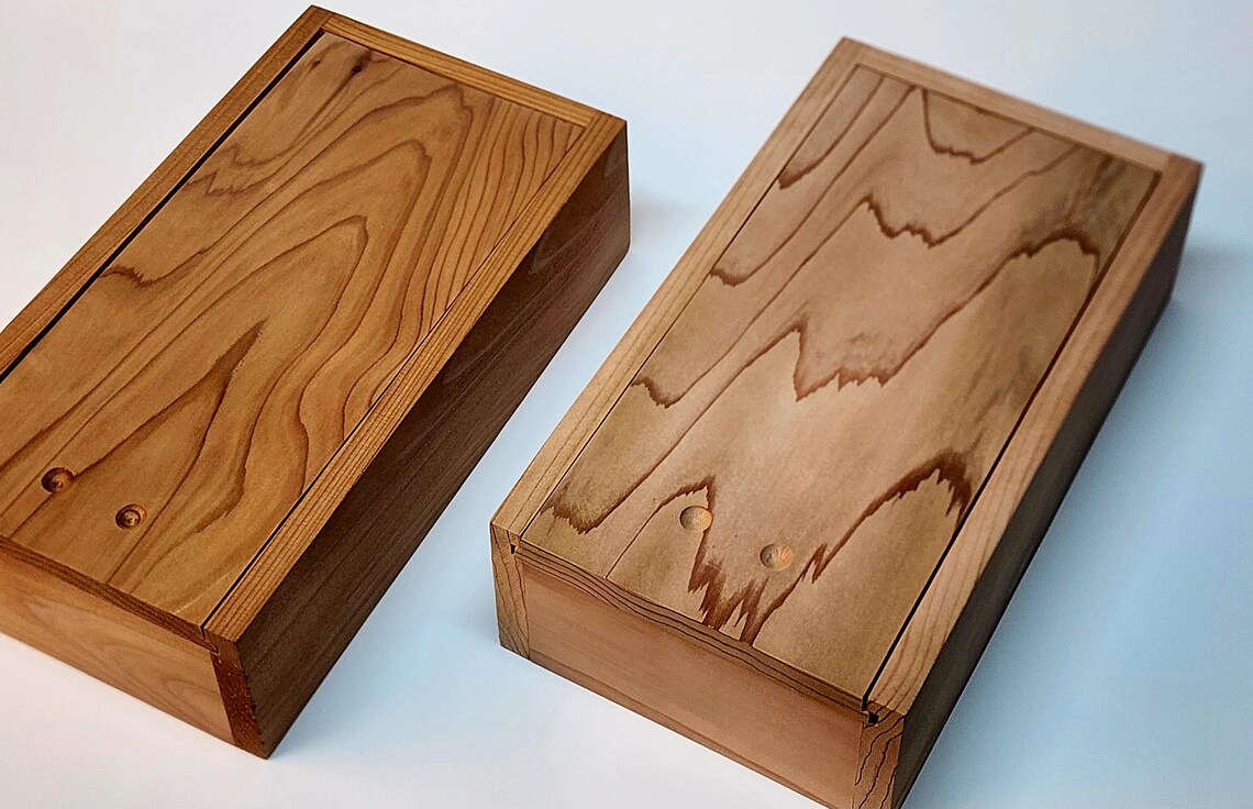 Flat Storage Box Cedar With Sliding Lid. Handcrafted Storage - Etsy