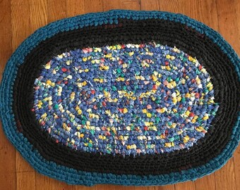 Made to Order Round or Oval Rag Rug Amish Knotted Accent Rug - Etsy