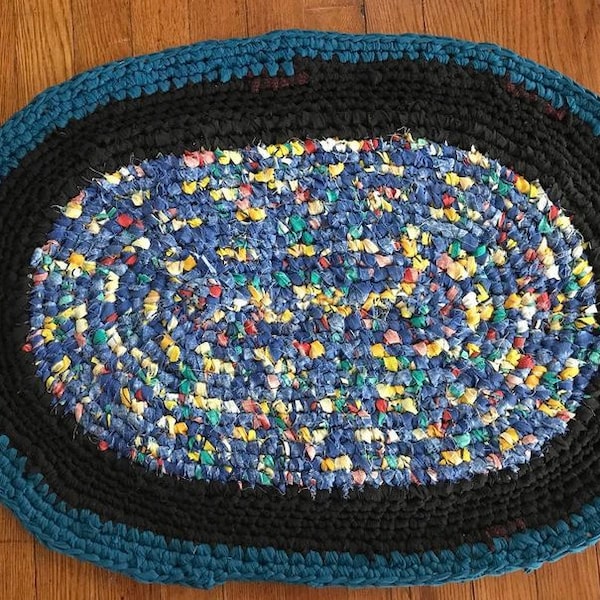 Oval Rag Rug - Etsy