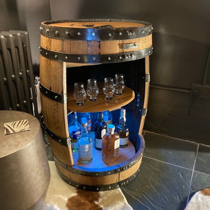 Barrel Bar Barrel Display Cabinet Liquor Cabinet Whisky Barrel Bar Wine ...