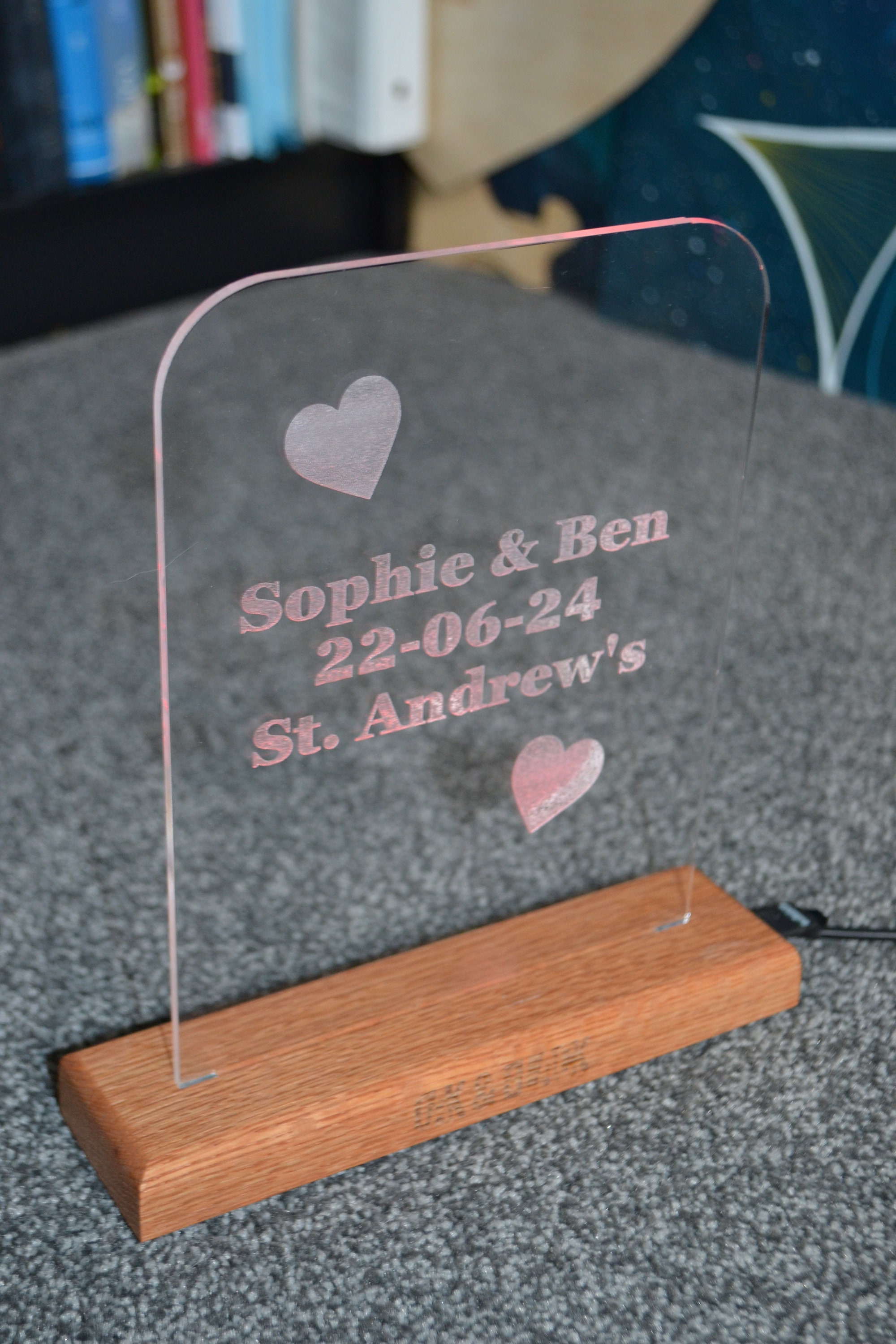 Personalized Light up Sign Housewarming Gift LED Room Lamp Wedding ...