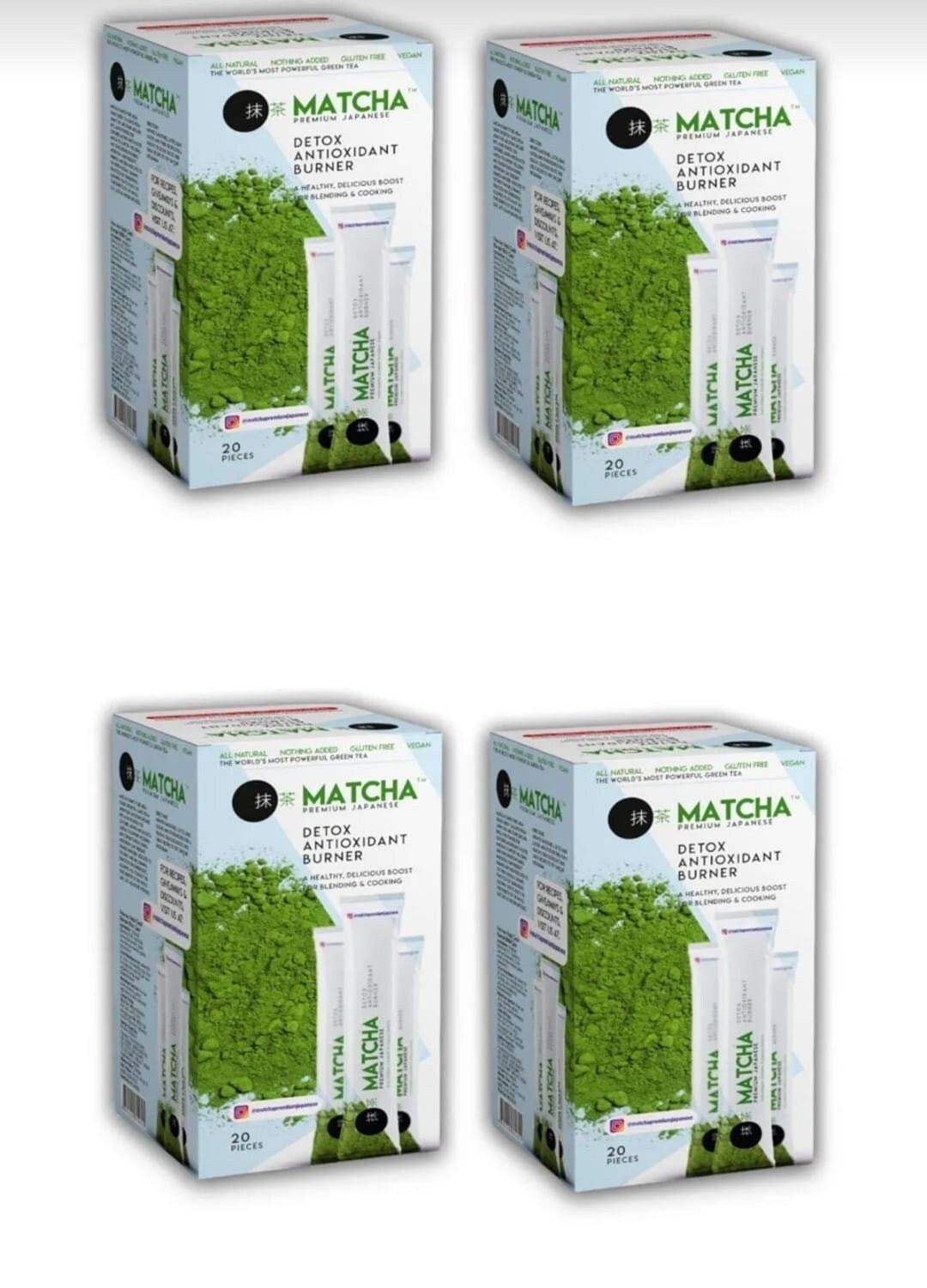 Matcha Premium Japanese Strawberry Flavored Detox Burner Form Tea 4 ...